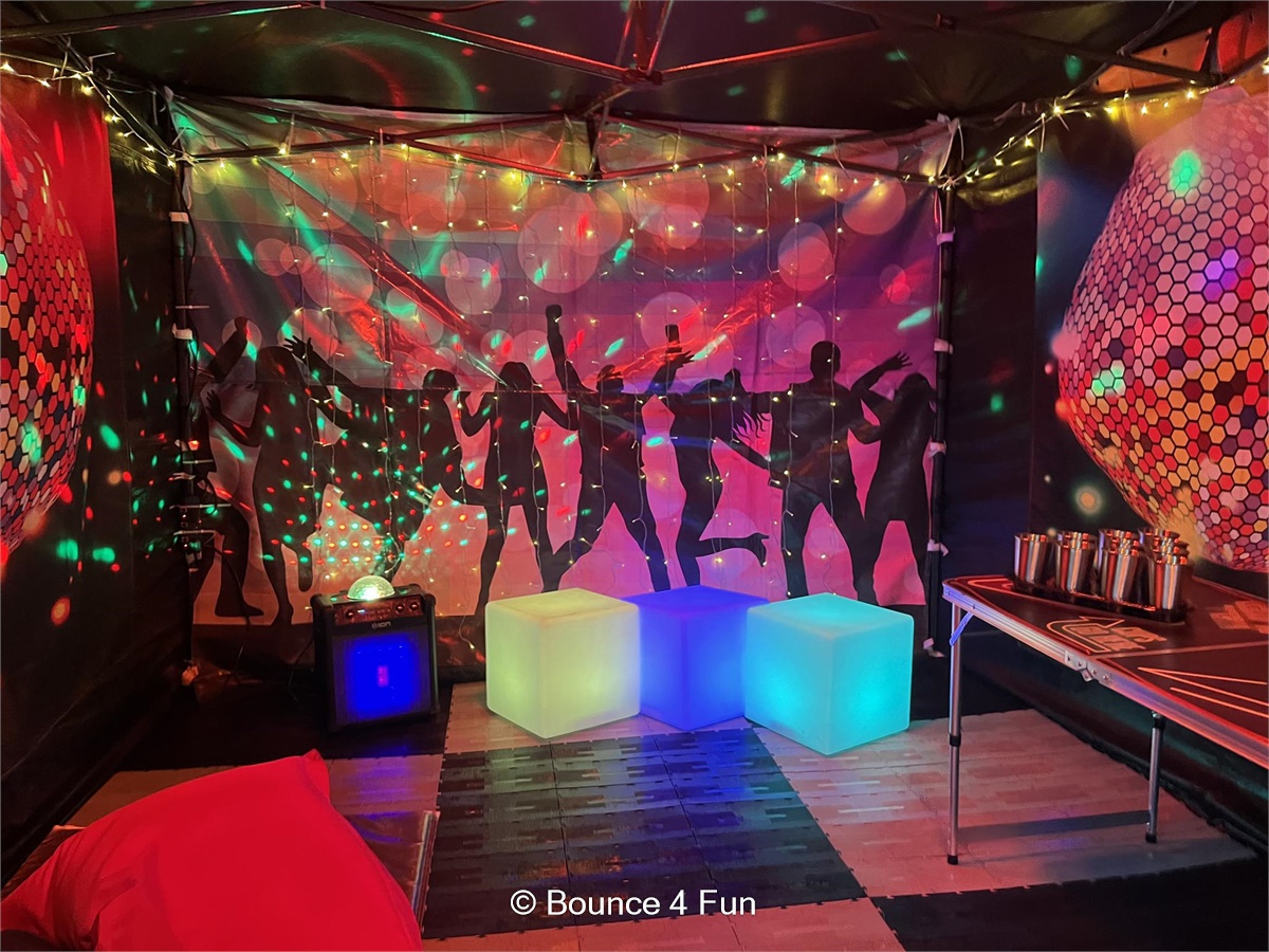 Large disco party tent for hire