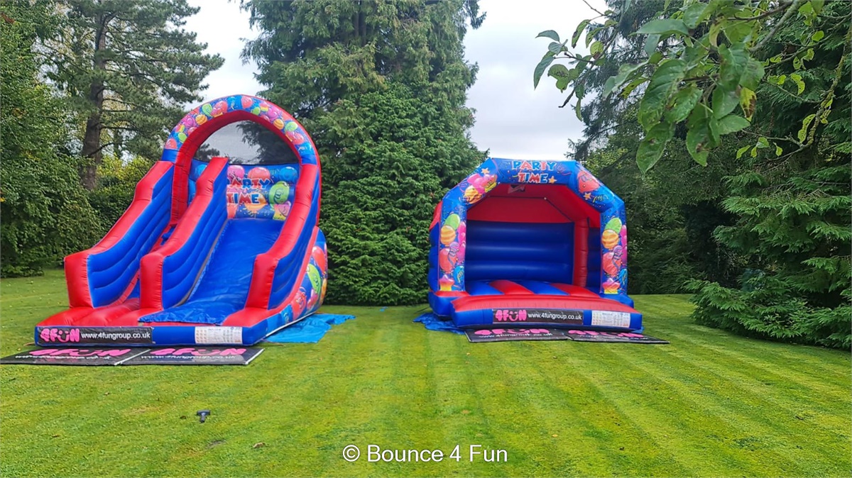 Party Time Bouncy Castle and Inflatable Slide Package - Bouncy Castle Hire in Buckinghamshire ...