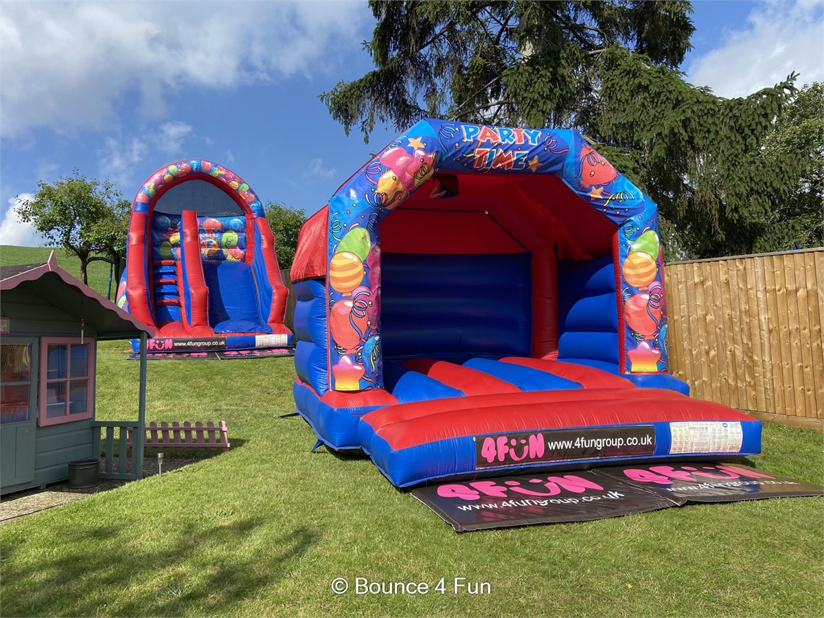 Party Time Bouncy Castle and Inflatable Slide Package - Bouncy Castle ...